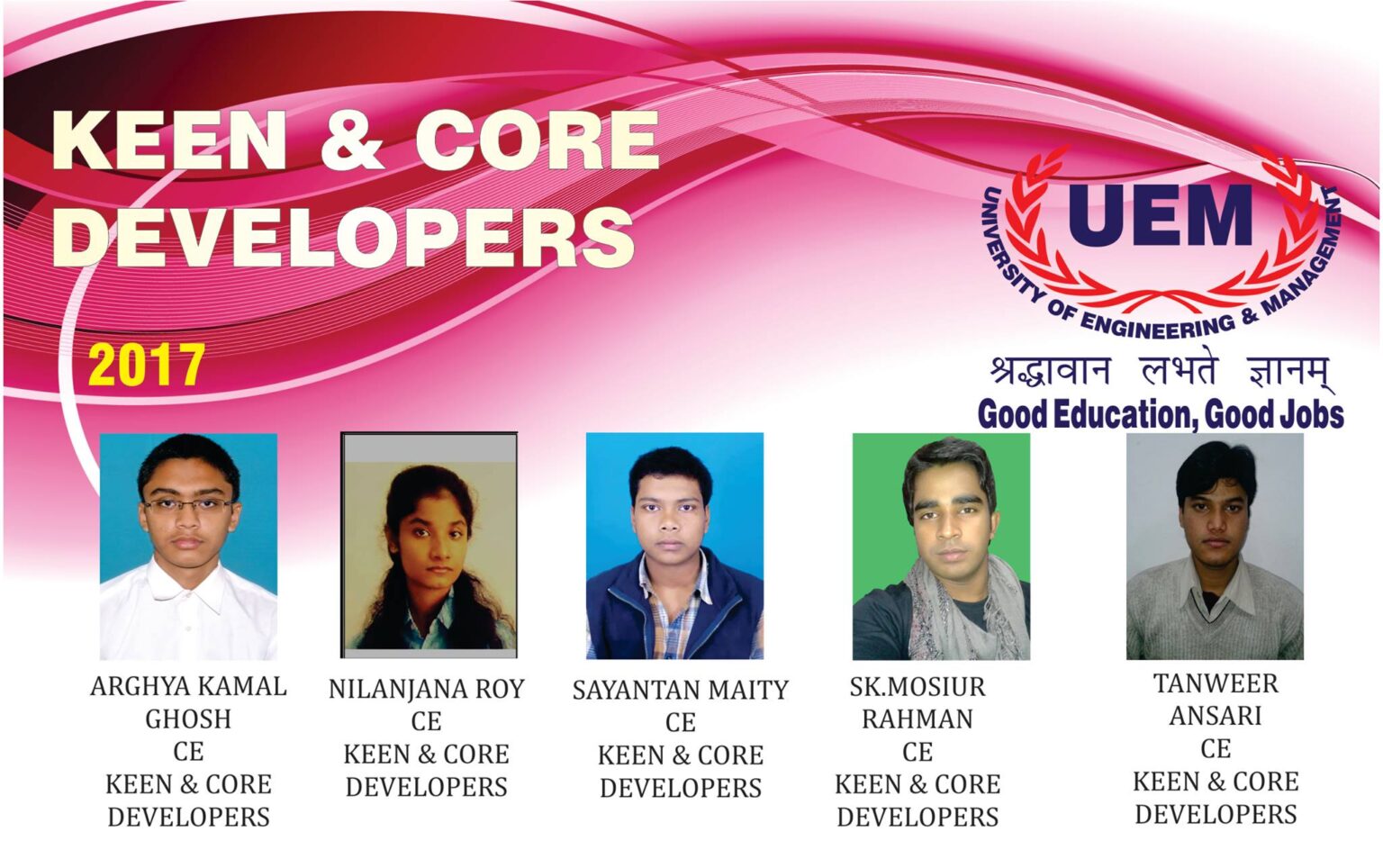 CONGRATULATIONS to these students of the UEM, Jaipur for getting job ...