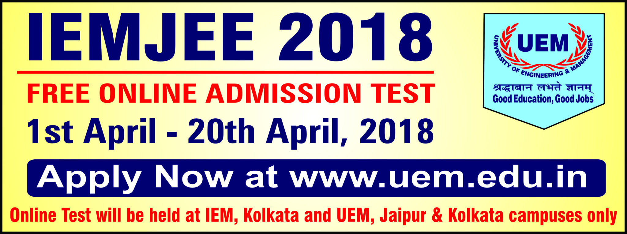 IEMJEE 2018 - IEM-UEM Group