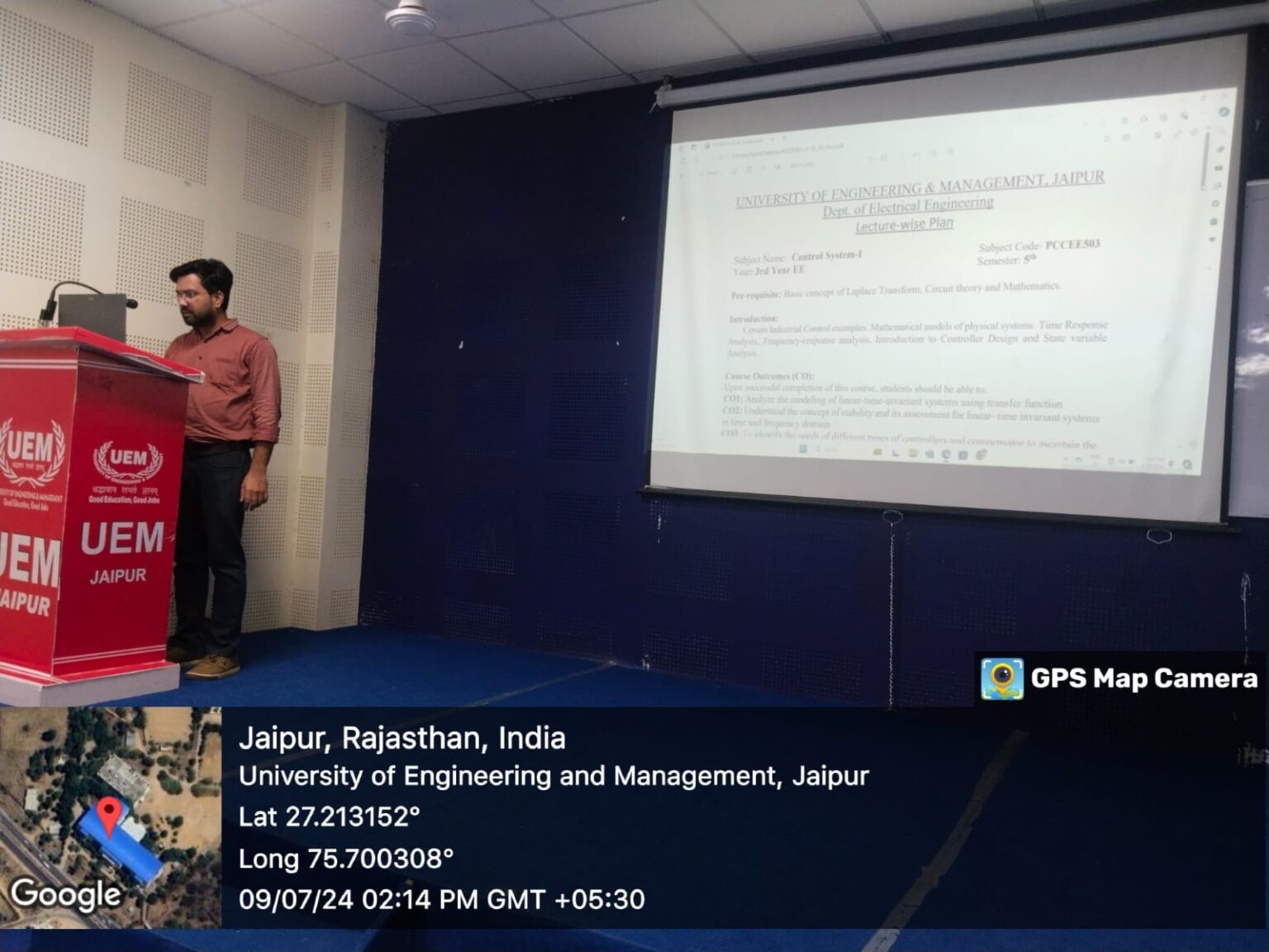 Department of Mechanical Engineering and Department of Electrical Engineering had presentation ...