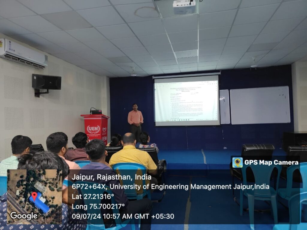 Today 96 class 12 girl students from a school in Sikar visited our UEM JAIPUR university campus ...