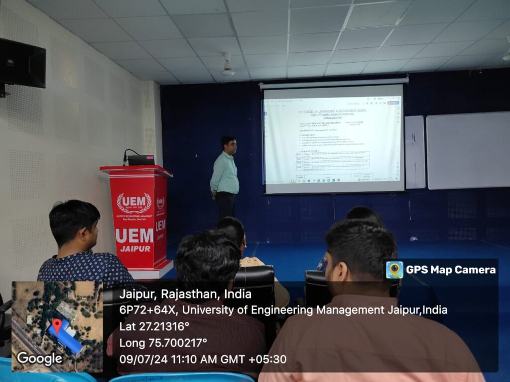 Today 96 class 12 girl students from a school in Sikar visited our UEM JAIPUR university campus ...