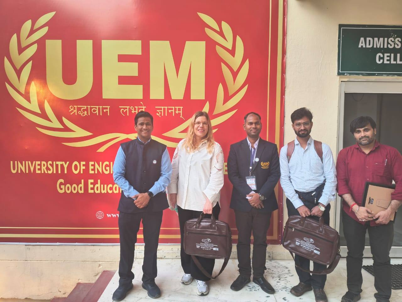These are the moments of scholarship award ceremony at UEM JAIPUR ...