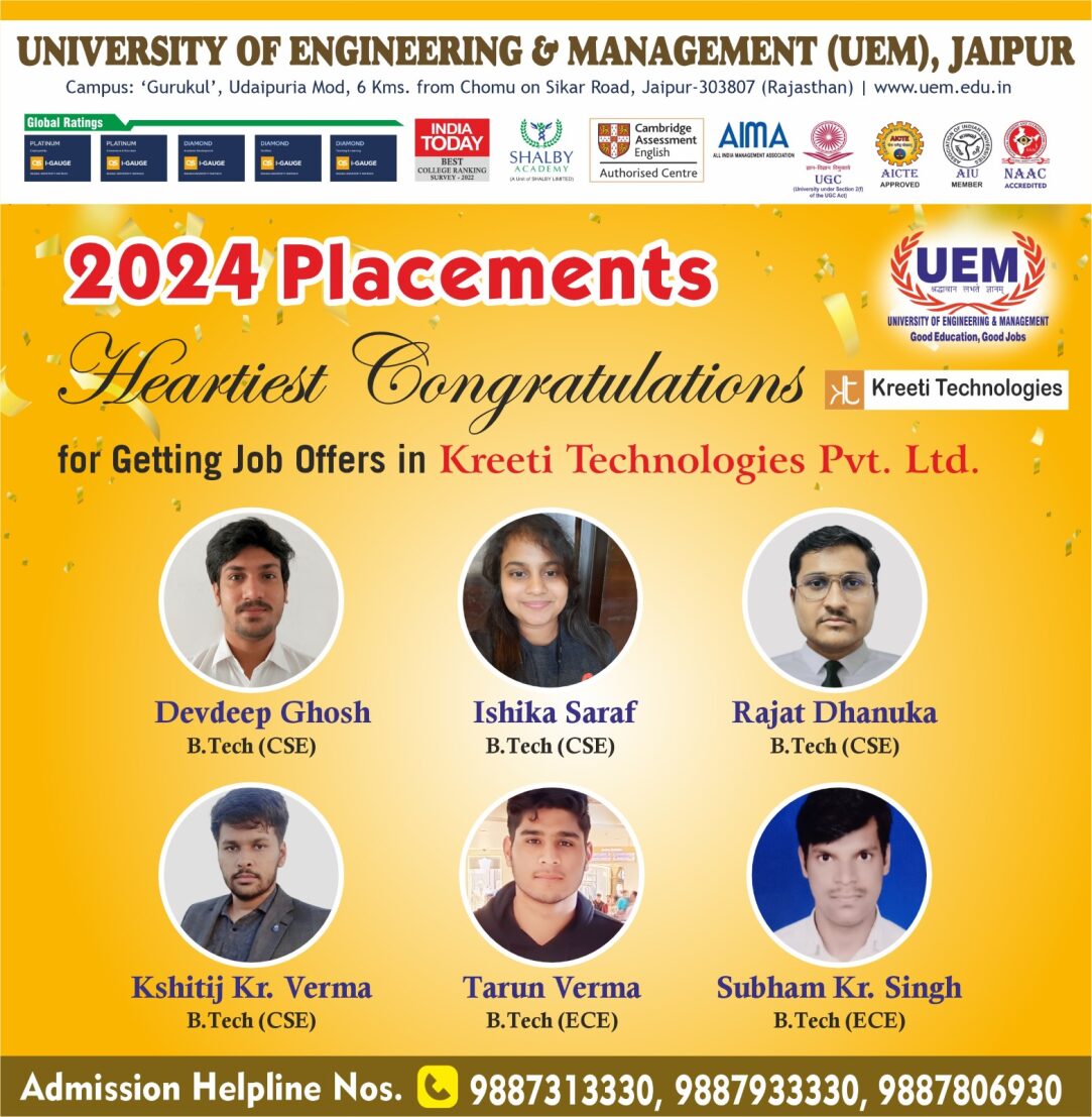 Placements - UEM Jaipur